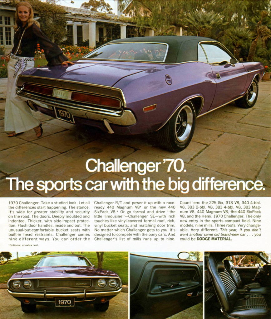 1970 Dodge Challenger advertisement | CLASSIC CARS TODAY ONLINE