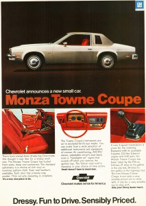 1975 Chevrolet Monza Towne Coupe ad | CLASSIC CARS TODAY ONLINE